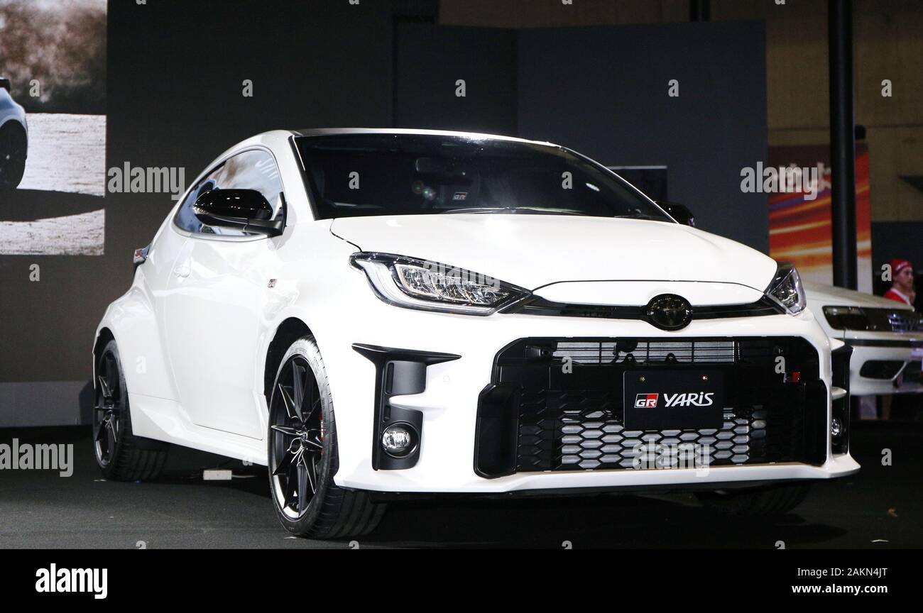 Tokyo, Japan. 10th January, 2020. Toyota Motor Corp.'s GR Yaris is ...