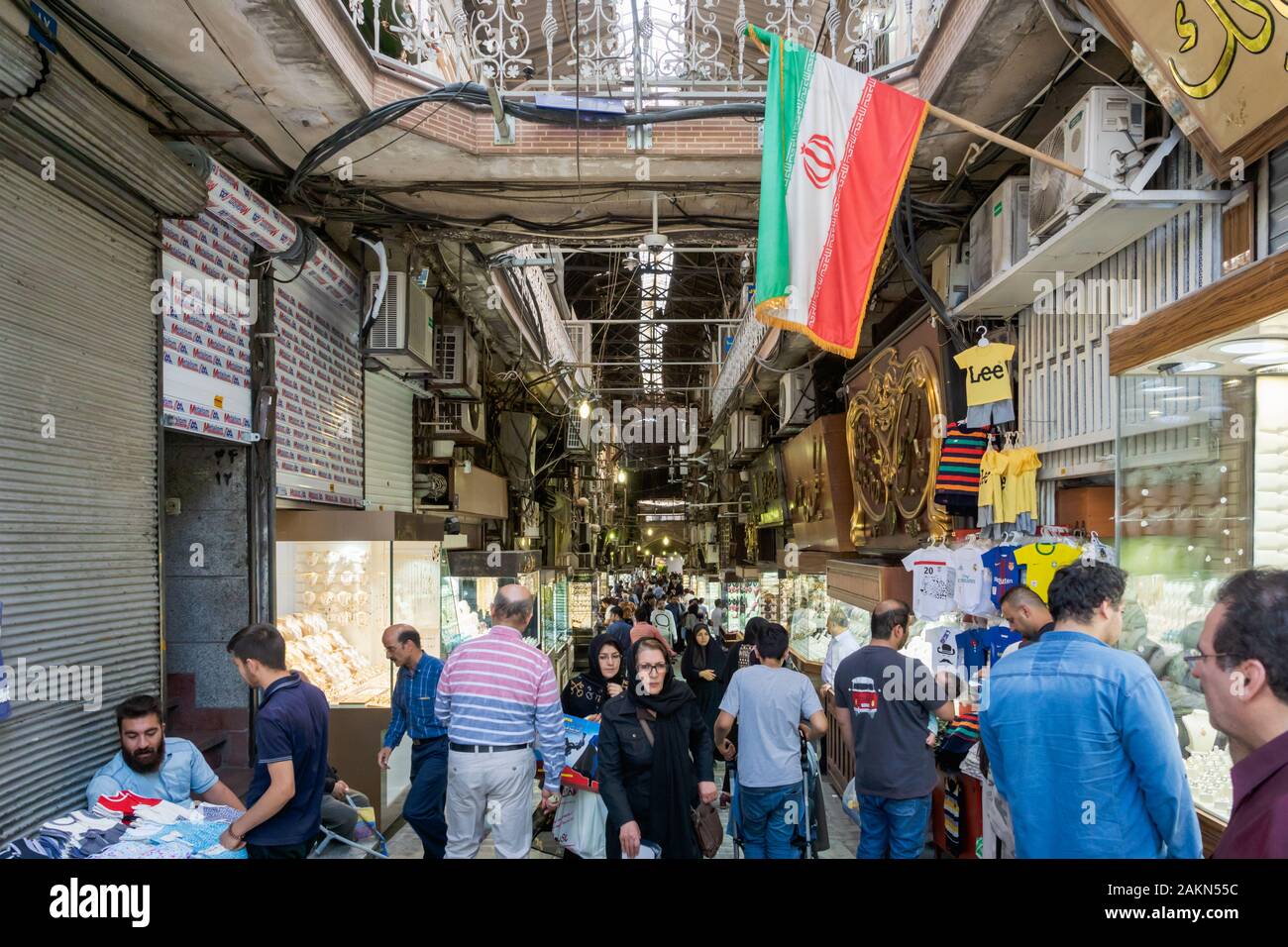 Tehran, Iran - June, 2018: Grand Bazaar in Tehran city, Iran. The Grand ...