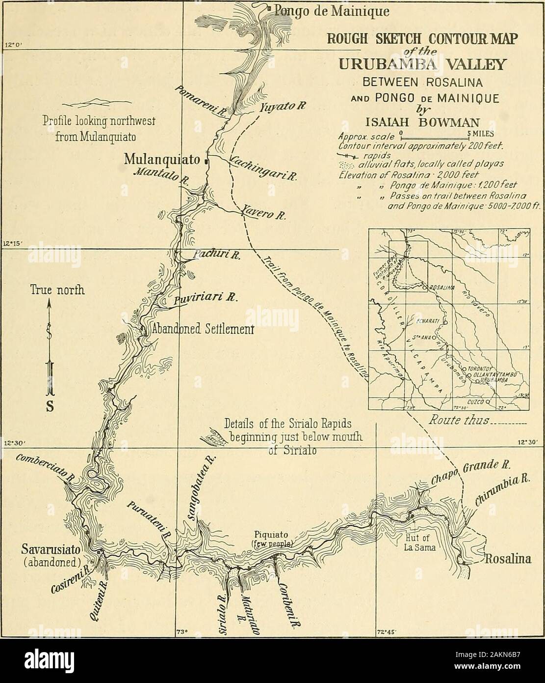 Andes mountain range map hi-res stock photography and images - Alamy