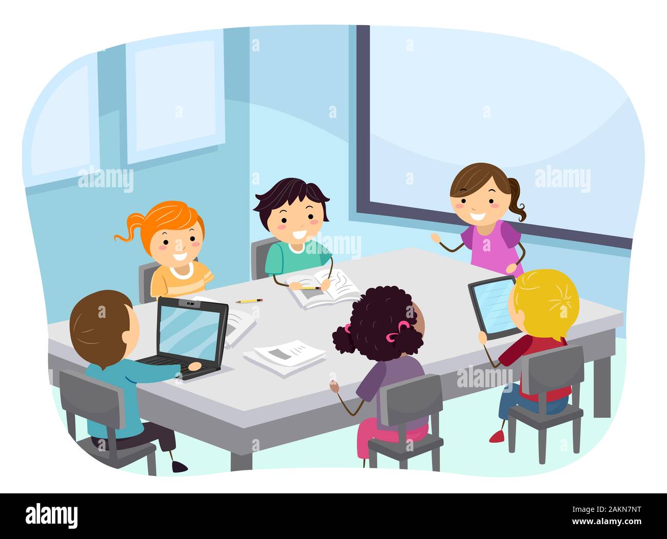 Kids Brainstorm Clipart