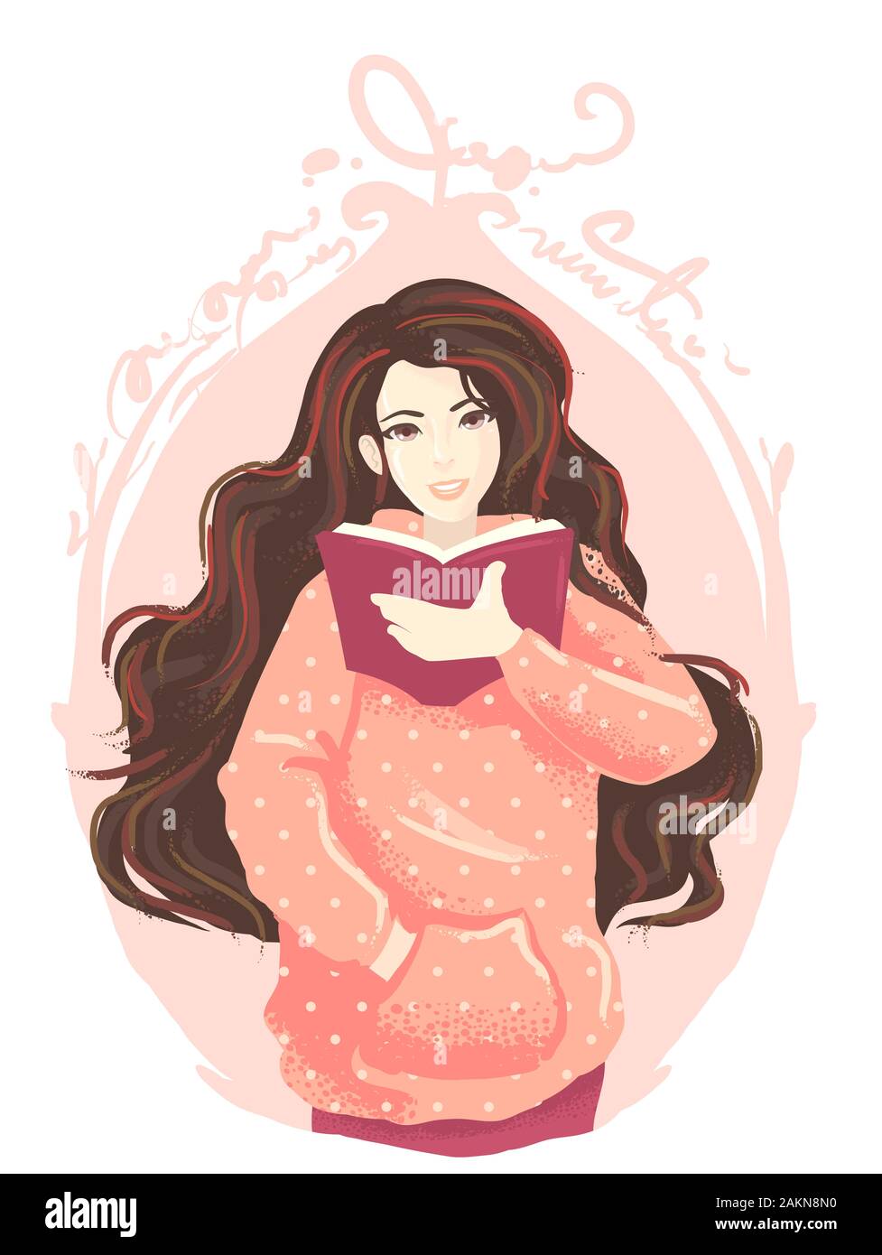 Girl Reading Book Drawing Tumblr