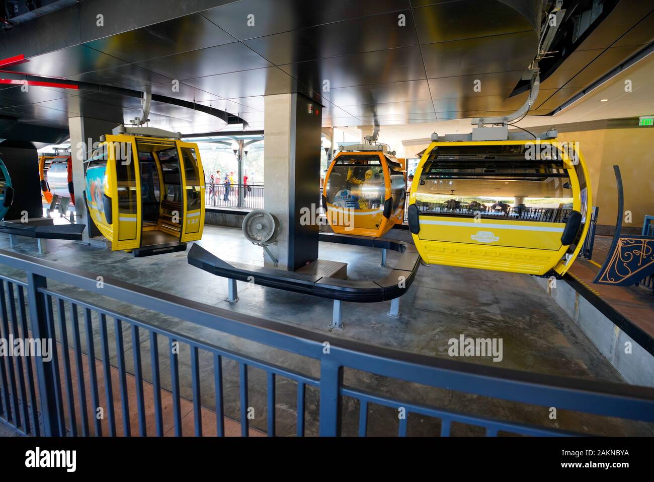 Walt Disney World Skyliner Transportation Gondola lift transports ...