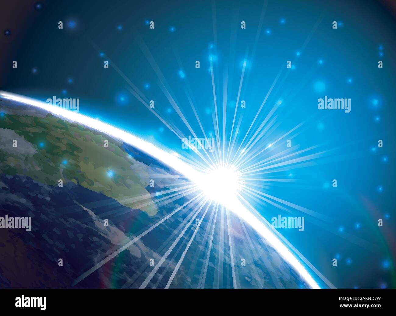 Sunlight from clouds Stock Vector Images - Alamy