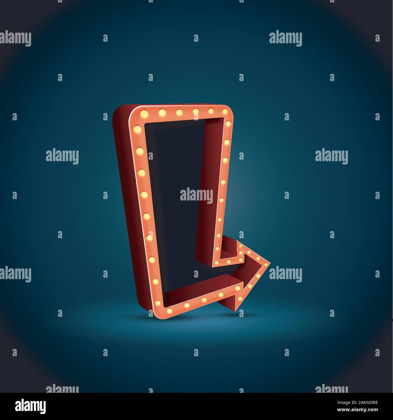 Retro arrow blue background.vector Stock Vector Image & Art - Alamy