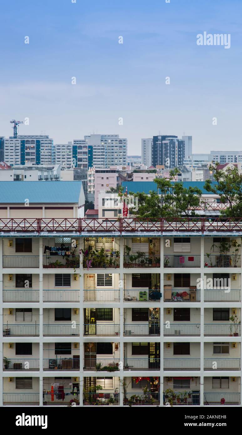 Singapore-12 DEC 2018:Singapore high density residential building HDB ...