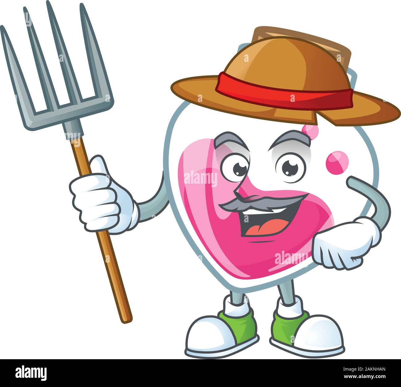 Farmer drinking Stock Vector Images - Alamy