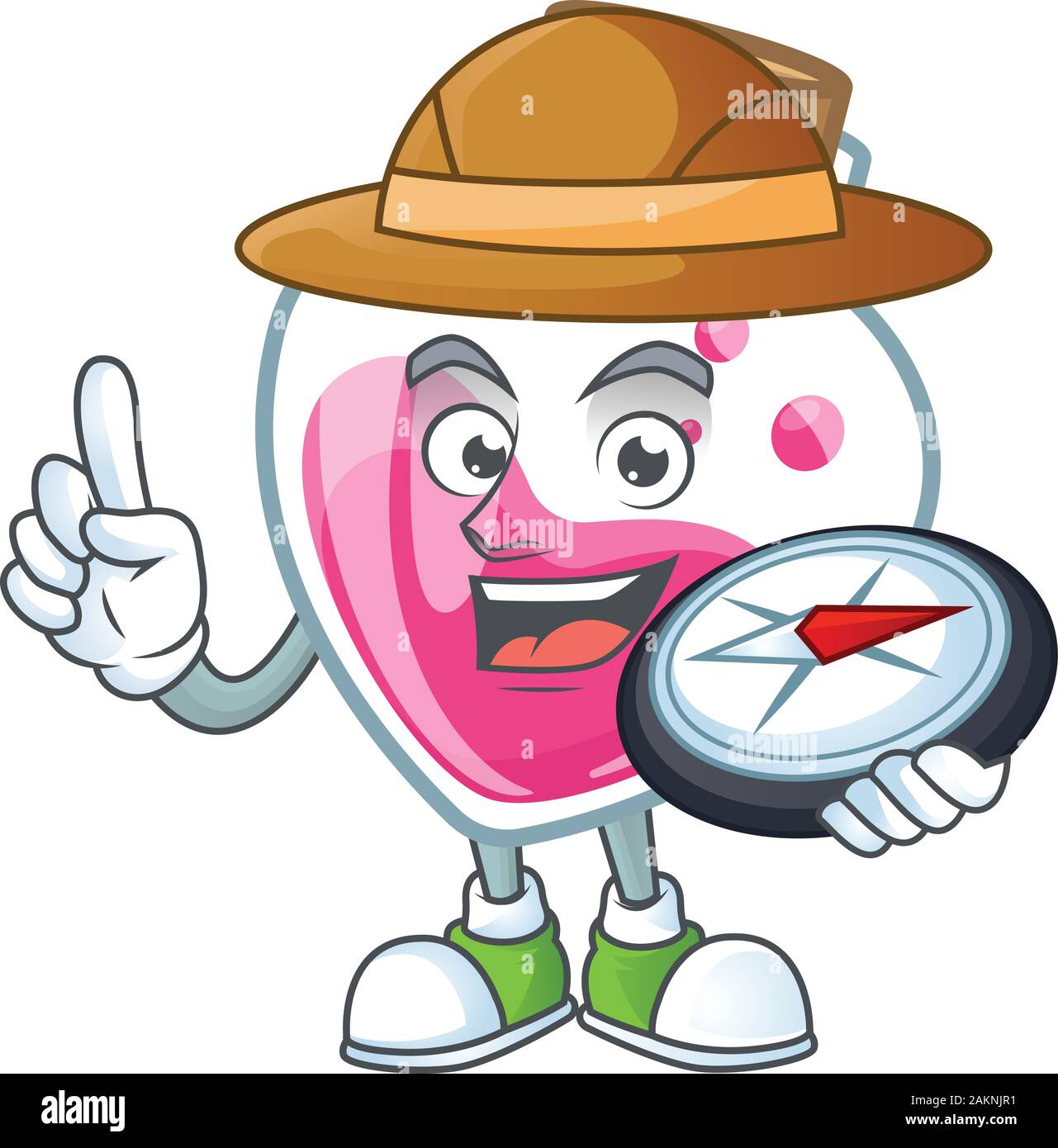 Pink potion stylized Explorer having a compass Stock Vector Image & Art ...