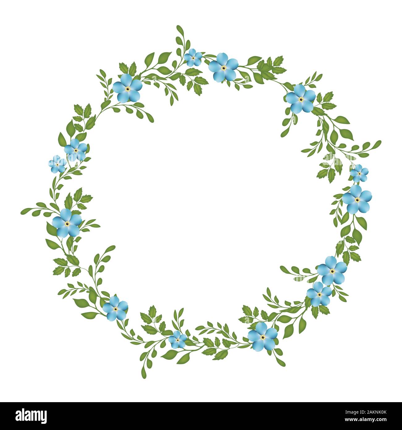 Vector floral concept of circle frame Stock Vector Image & Art - Alamy