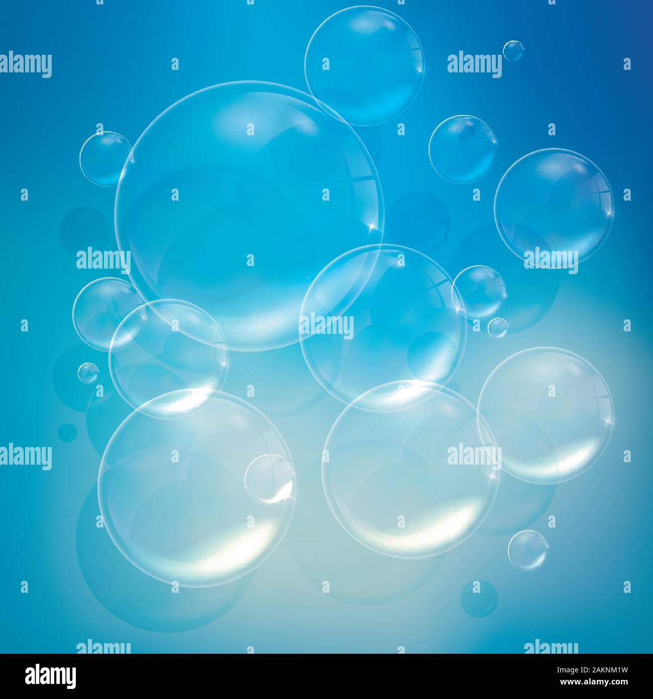 Bubbles background in the water. vector Stock Vector Image & Art - Alamy