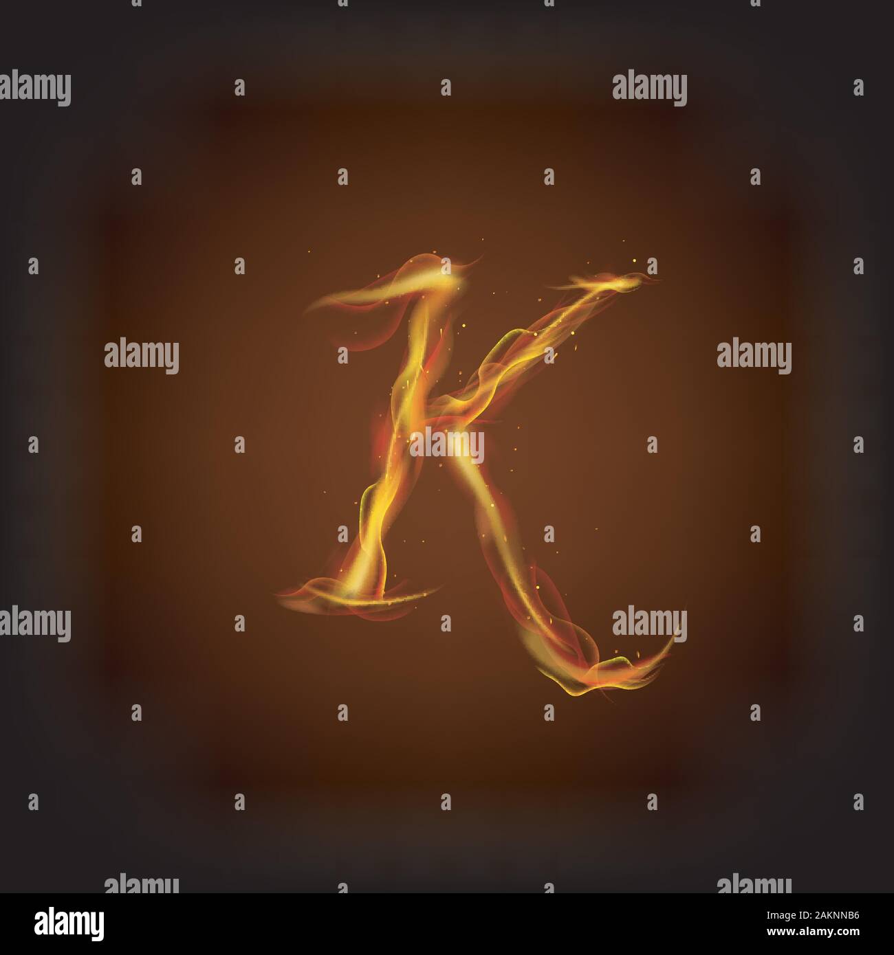 Wallpaper K Fire Letter