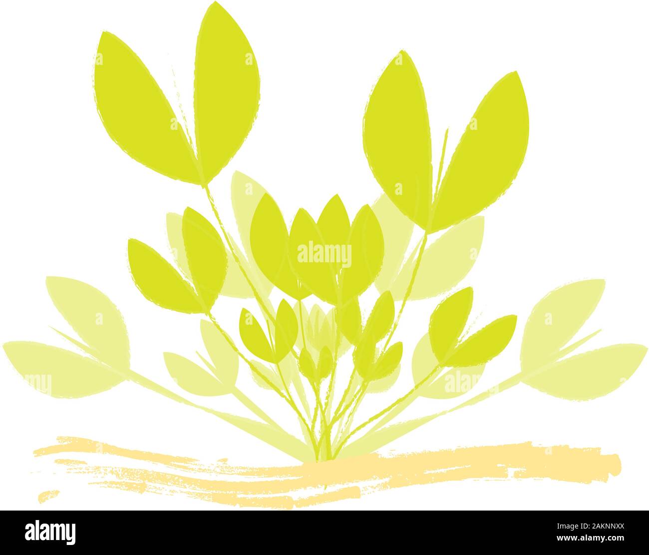 Abstract plant VECTOR Drawing Stock Photo - Alamy