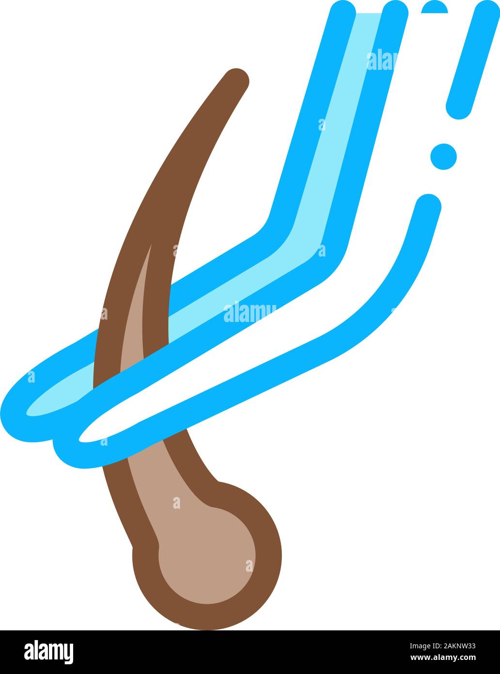 Plucking Hair Icon Vector Outline Illustration Stock Vector Image & Art ...