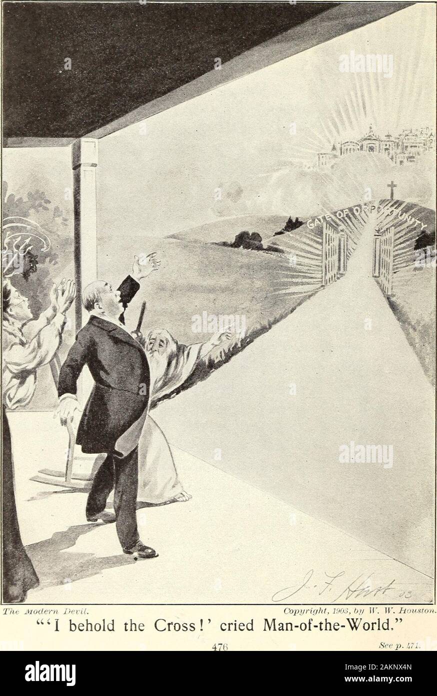 The modern devil, his play between the false and the good; . re these F ...