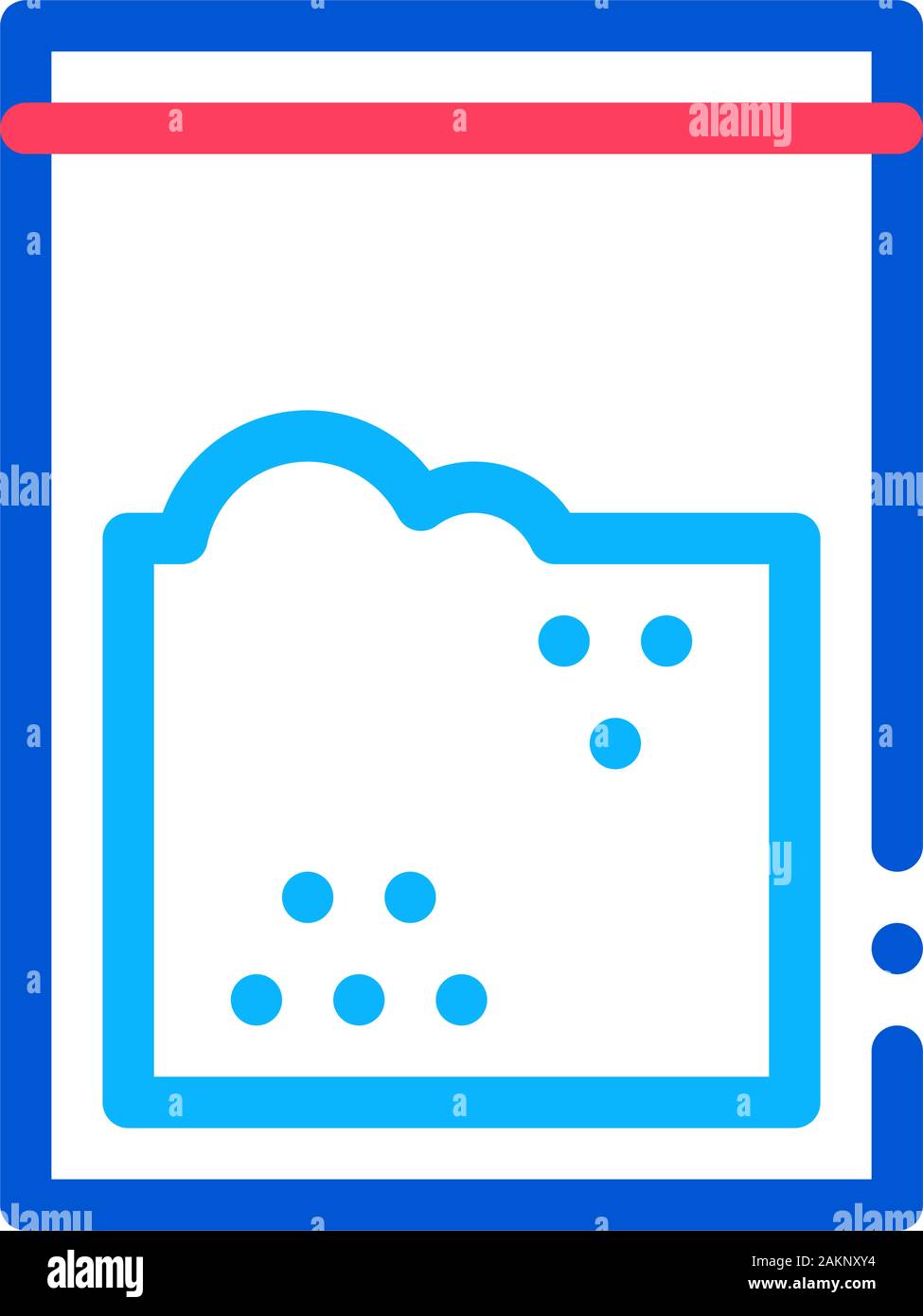 Cocaine Drug Bag Icon Vector Outline Illustration Stock Vector Image ...