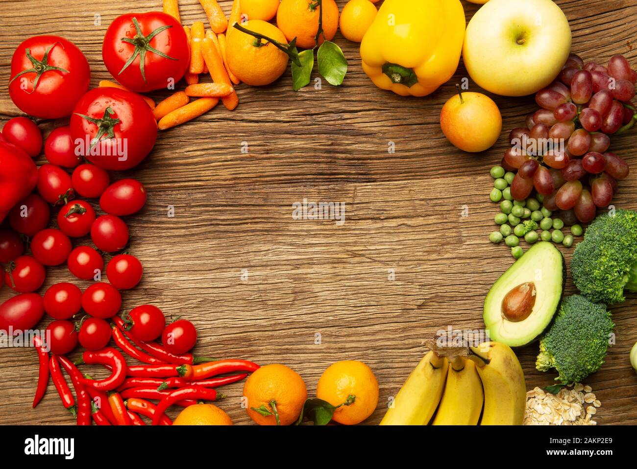 All kinds of fruits and vegetables Stock Photo - Alamy