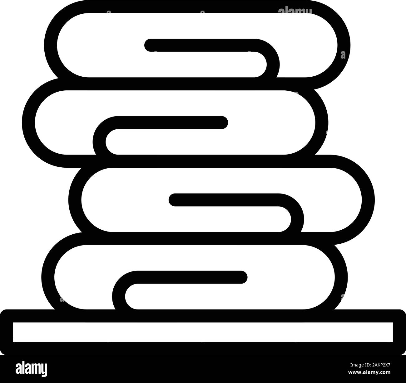 Clothes stack icon, outline style Stock Vector Image & Art - Alamy