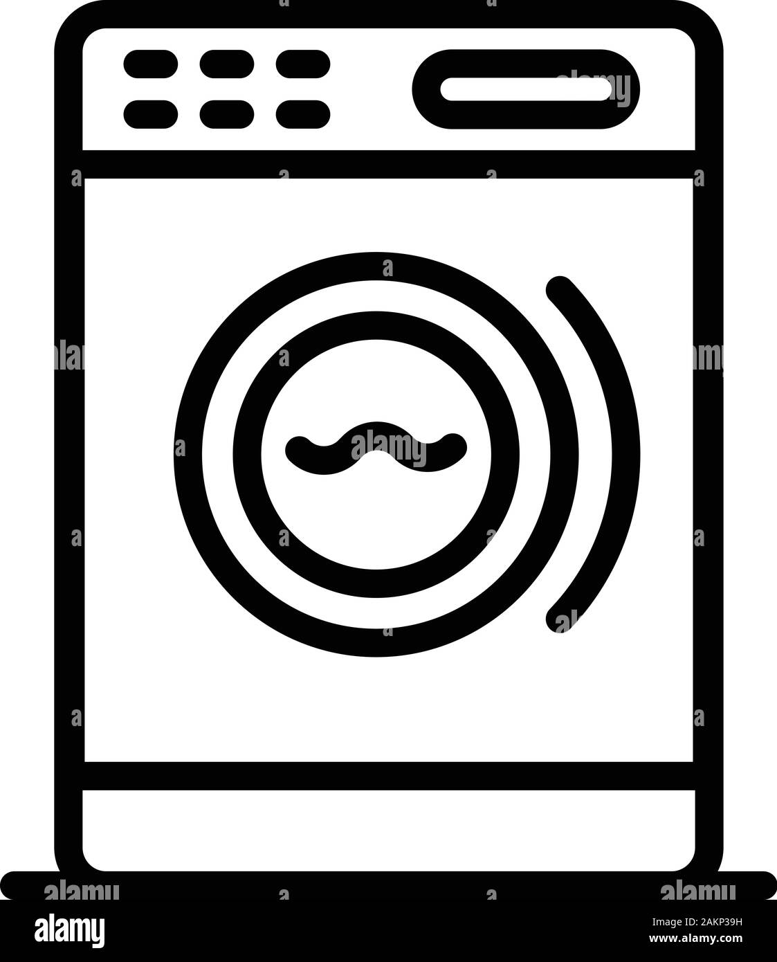 Washing machine icon, outline style Stock Vector Image & Art - Alamy