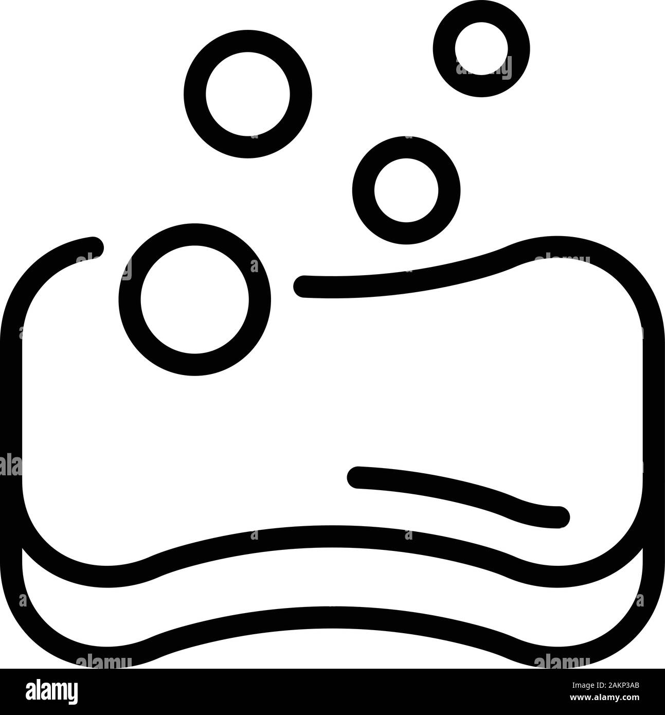 Washing bath sponge icon, outline style Stock Vector Image & Art - Alamy