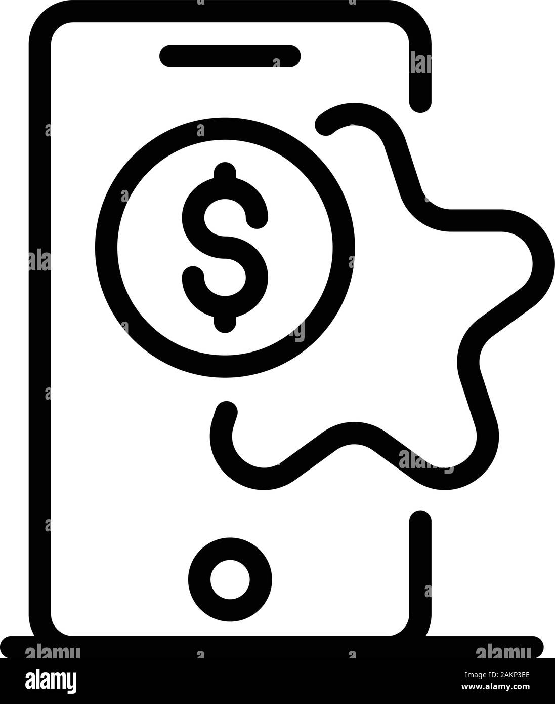 Smartphone store icon, outline style Stock Vector Image & Art - Alamy