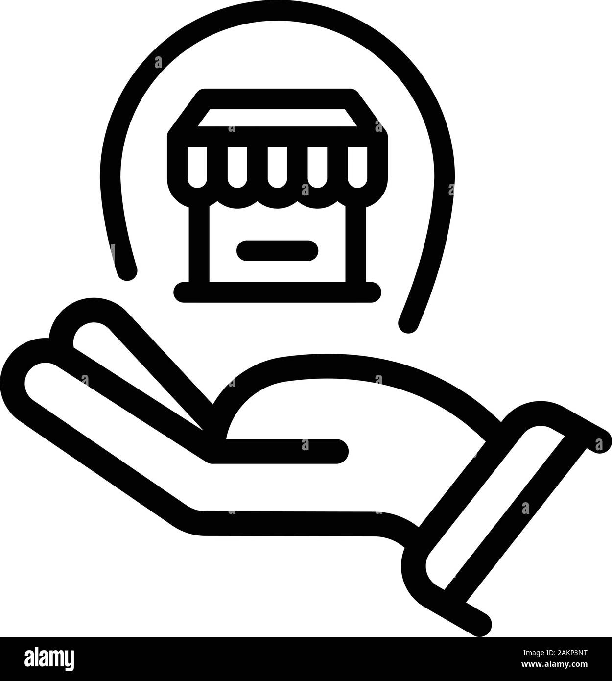 Keep shop business icon, outline style Stock Vector Image & Art - Alamy
