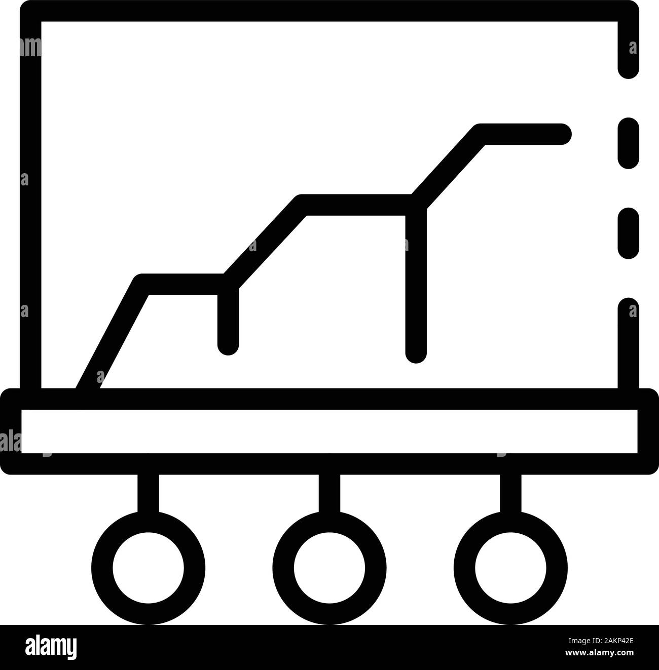 Business graph icon, outline style Stock Vector Image & Art - Alamy