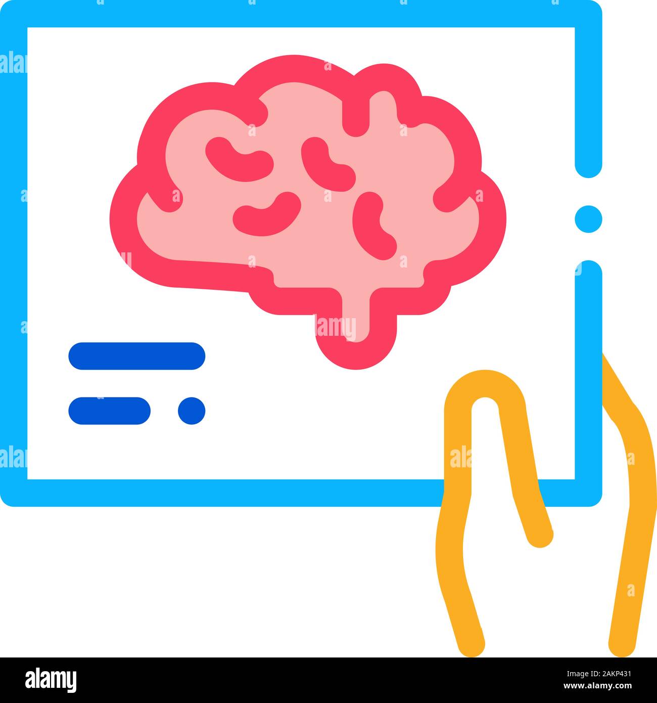 Hand Brain Photo Icon Vector Outline Illustration Stock Vector Image ...