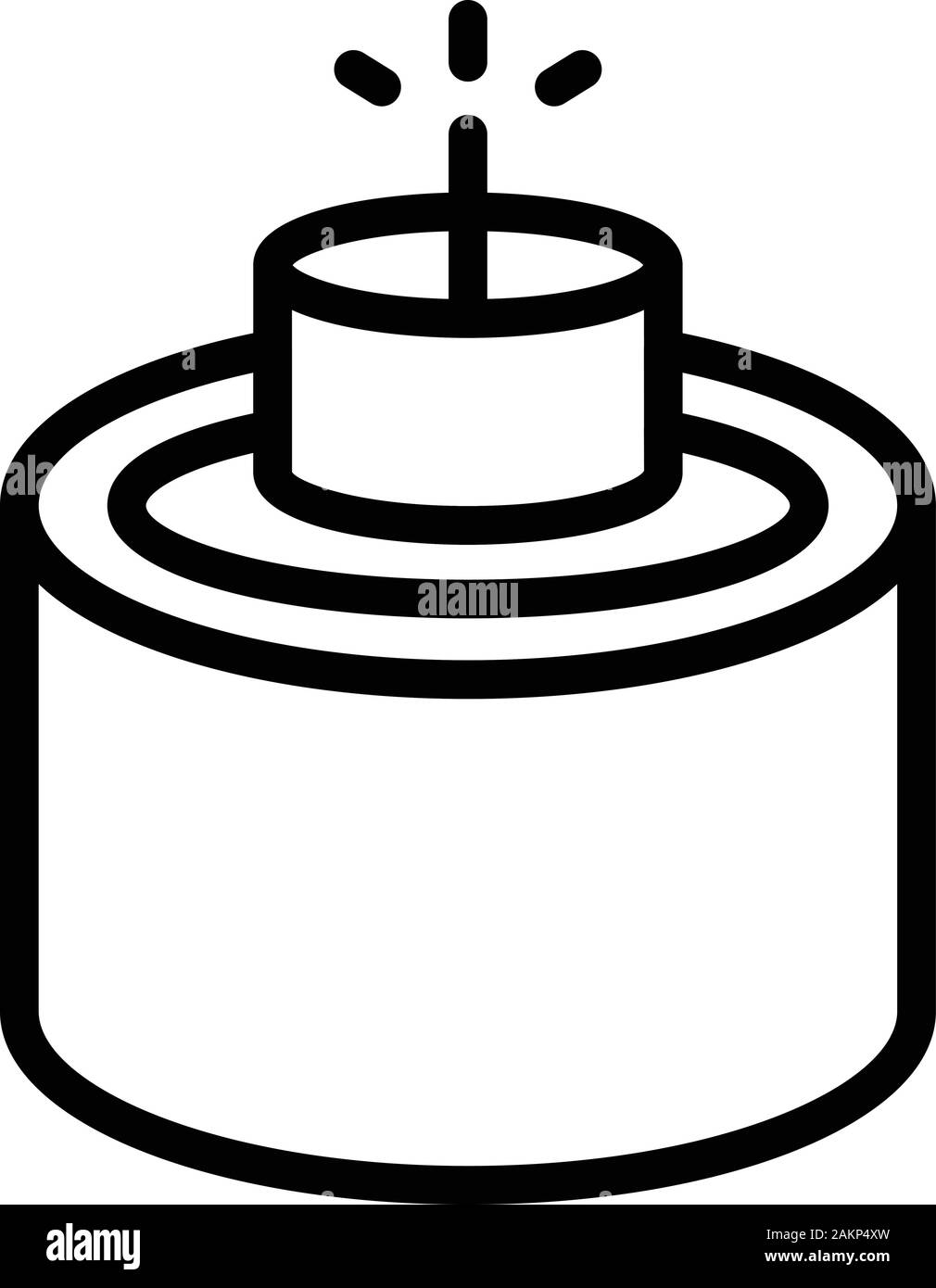 Electric cable icon, outline style Stock Vector Image & Art - Alamy