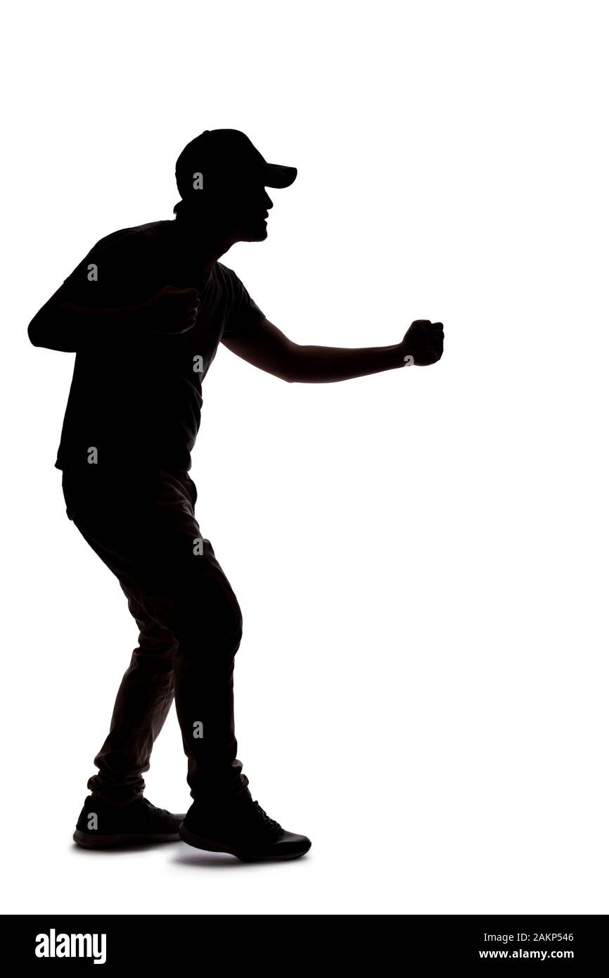 Violent person silhouette Cut Out Stock Images & Pictures - Alamy