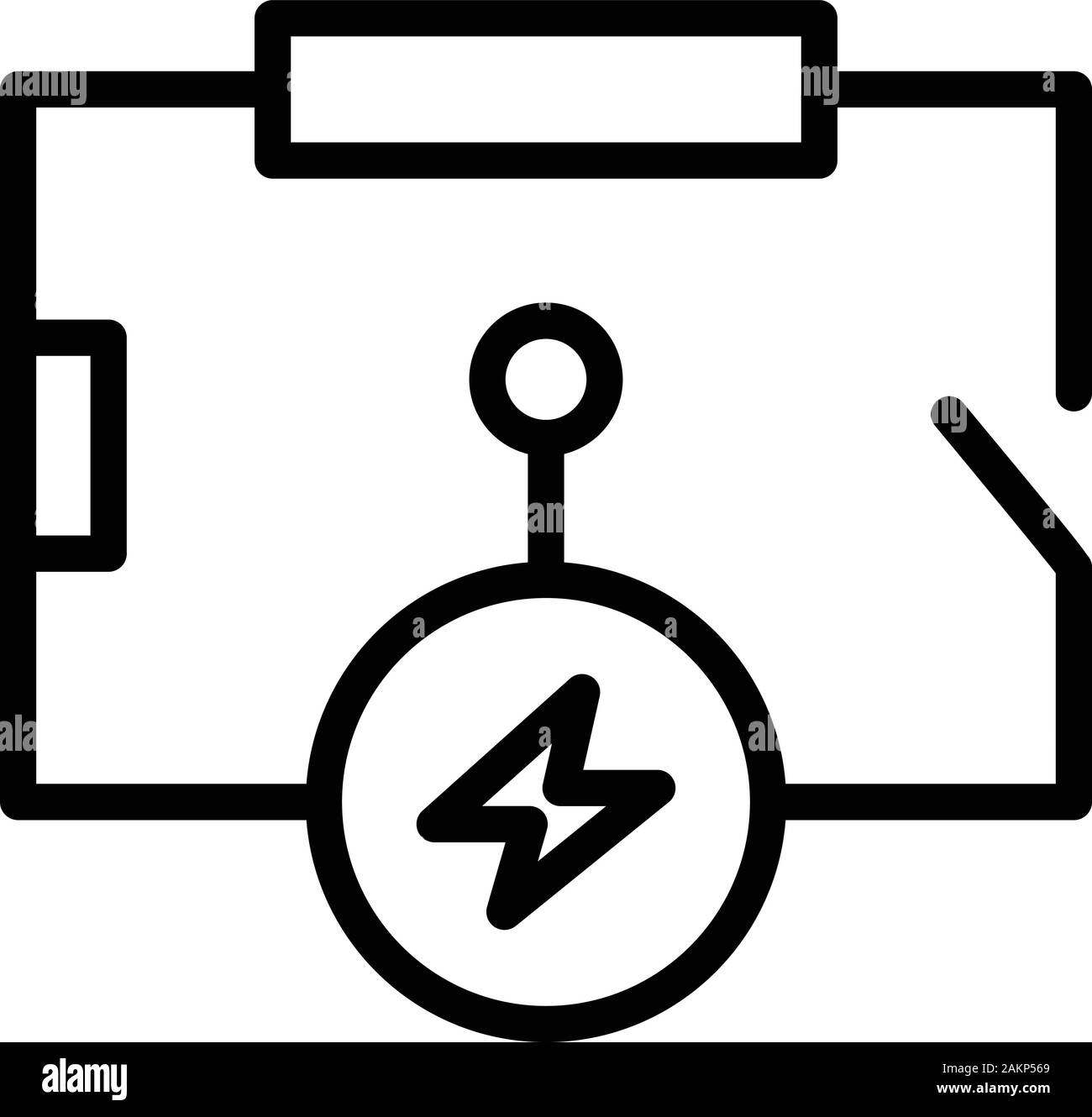 Lamp Electrical Circuit Symbol High Resolution Stock Photography and ...