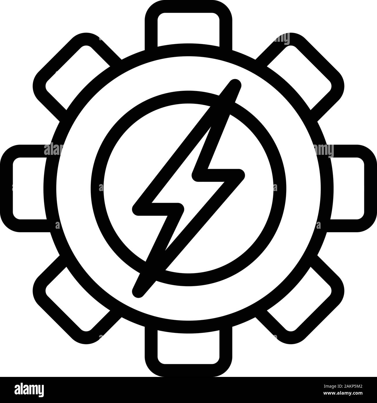 Gear energy icon, outline style Stock Vector Image & Art - Alamy