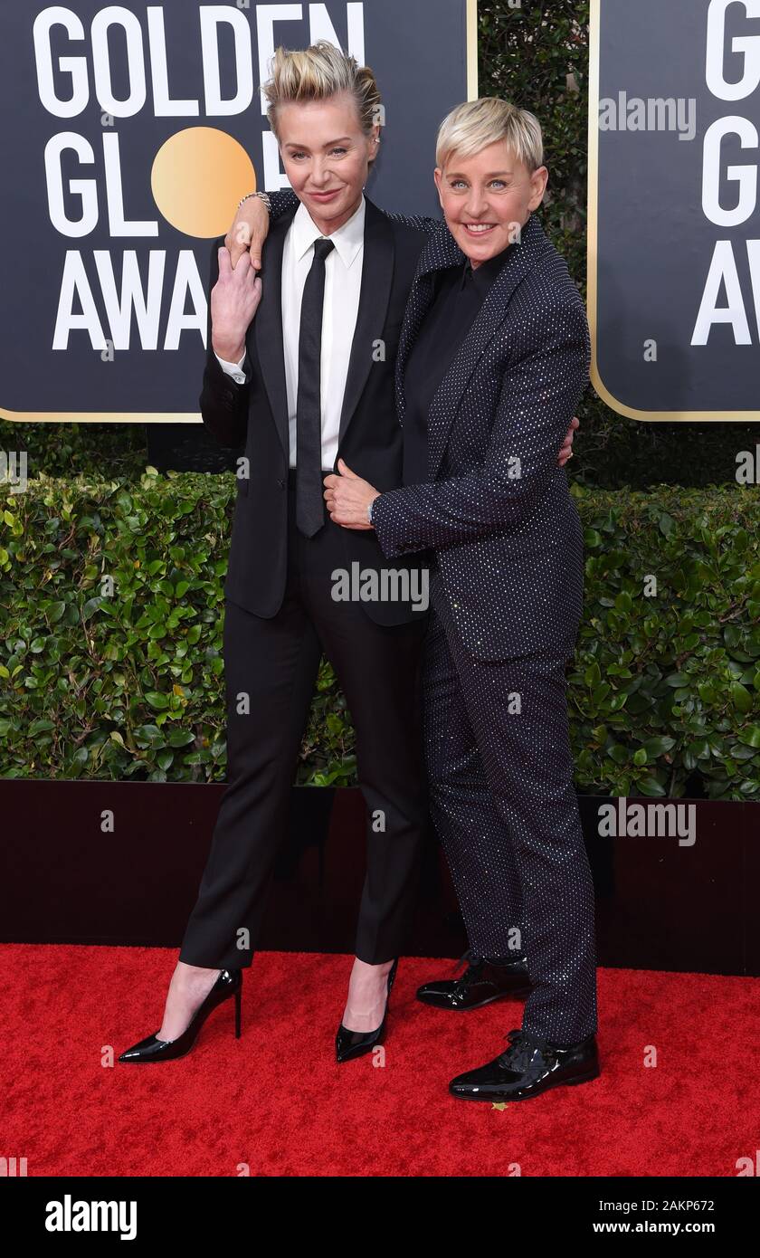 Portia de Rossi and Ellen DeGeneres Stock Photo - Alamy