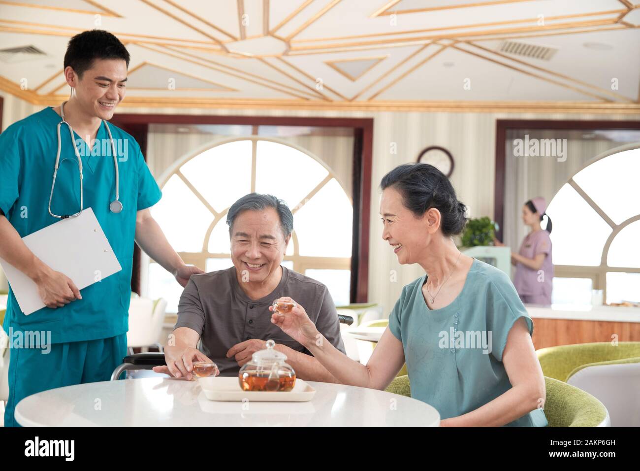 Doctors and patients Stock Photo - Alamy