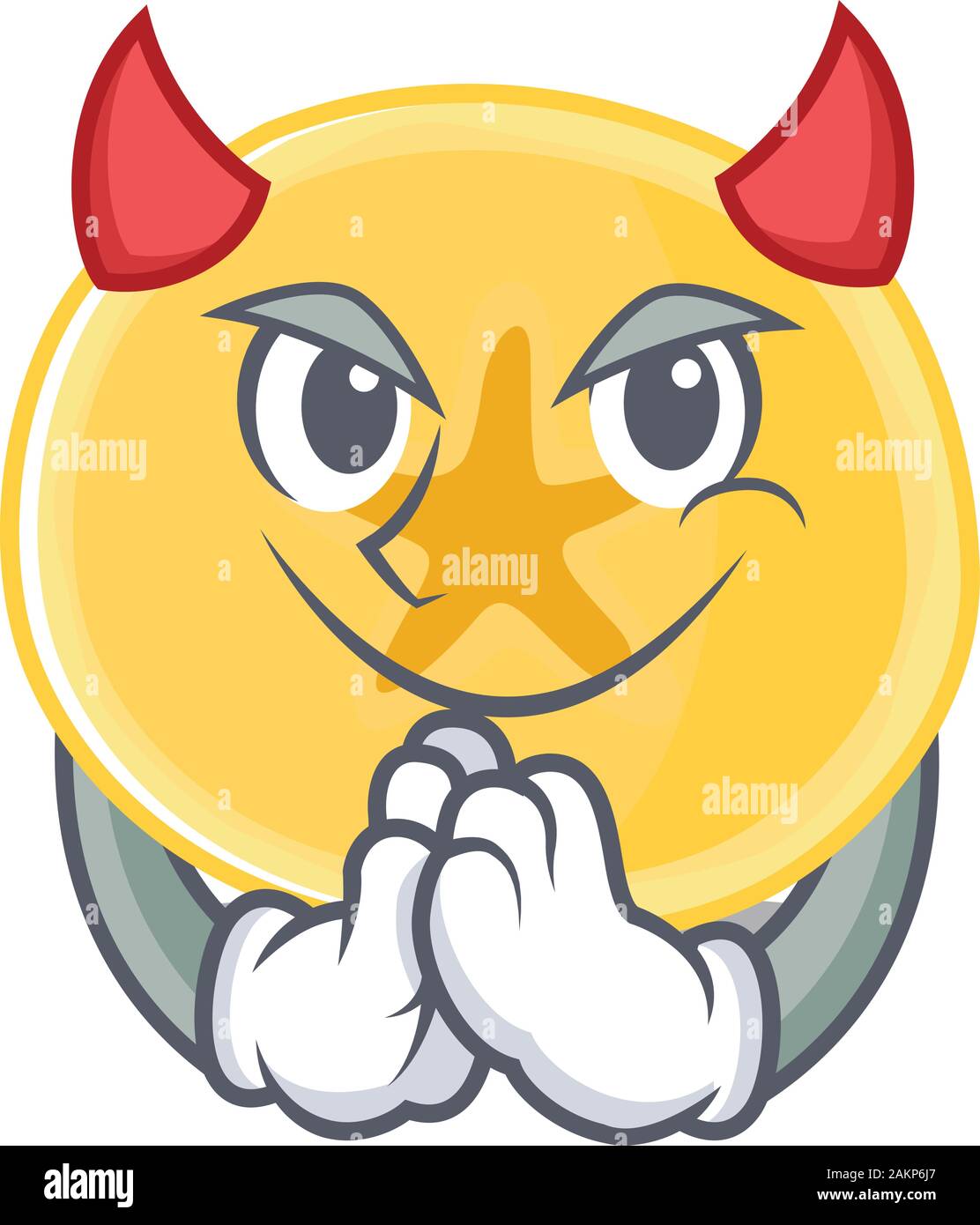 Devil banana chips Cartoon in character design Stock Vector Image & Art ...