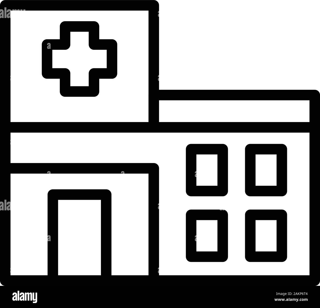 Hospital building icon, outline style Stock Vector Image & Art - Alamy