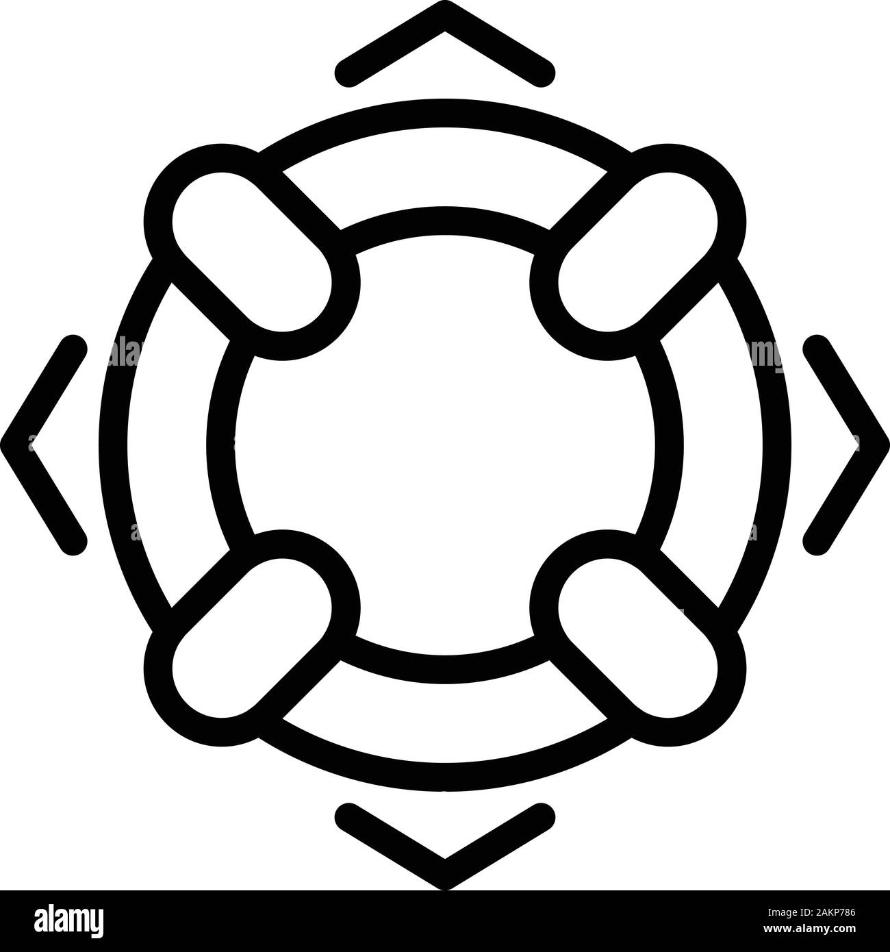 Lifebuoy icon, outline style Stock Vector Image & Art - Alamy