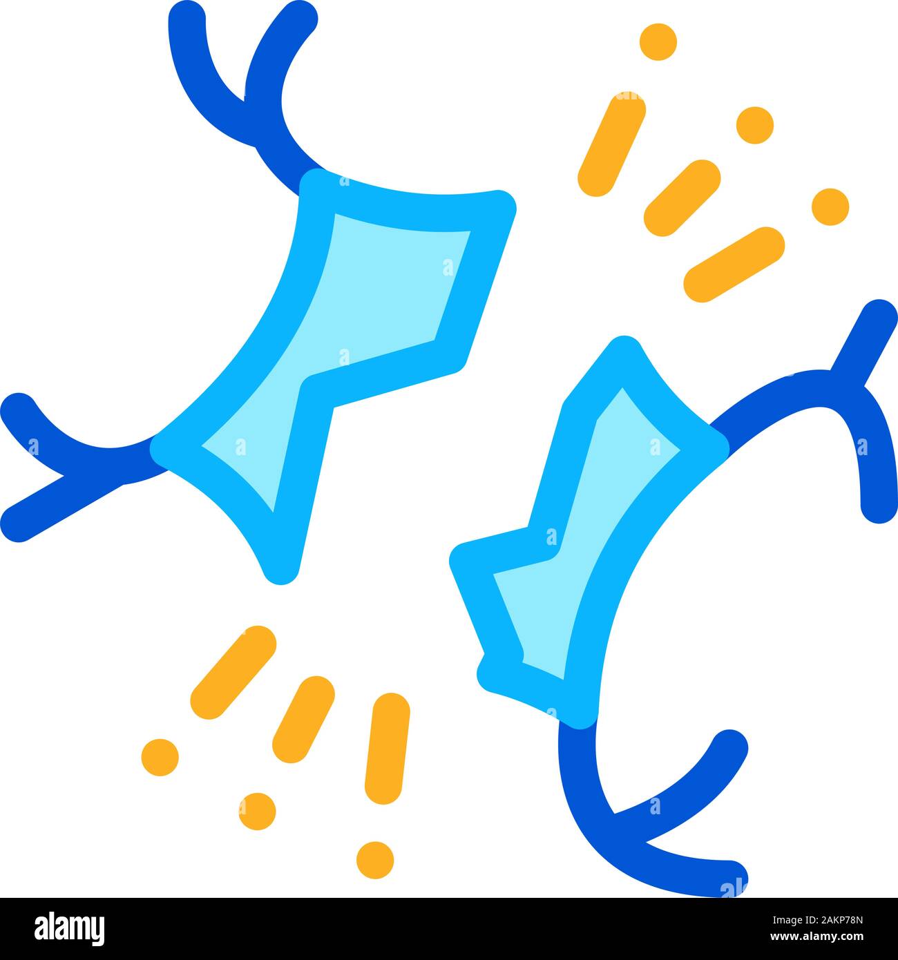 Broken Spine Icon Vector Outline Illustration Stock Vector Image & Art ...