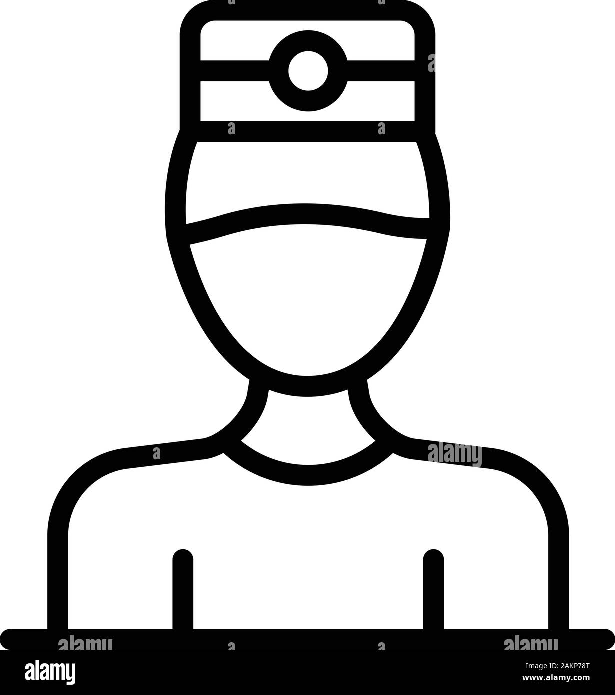 Family doctor icon, outline style Stock Vector Image & Art - Alamy