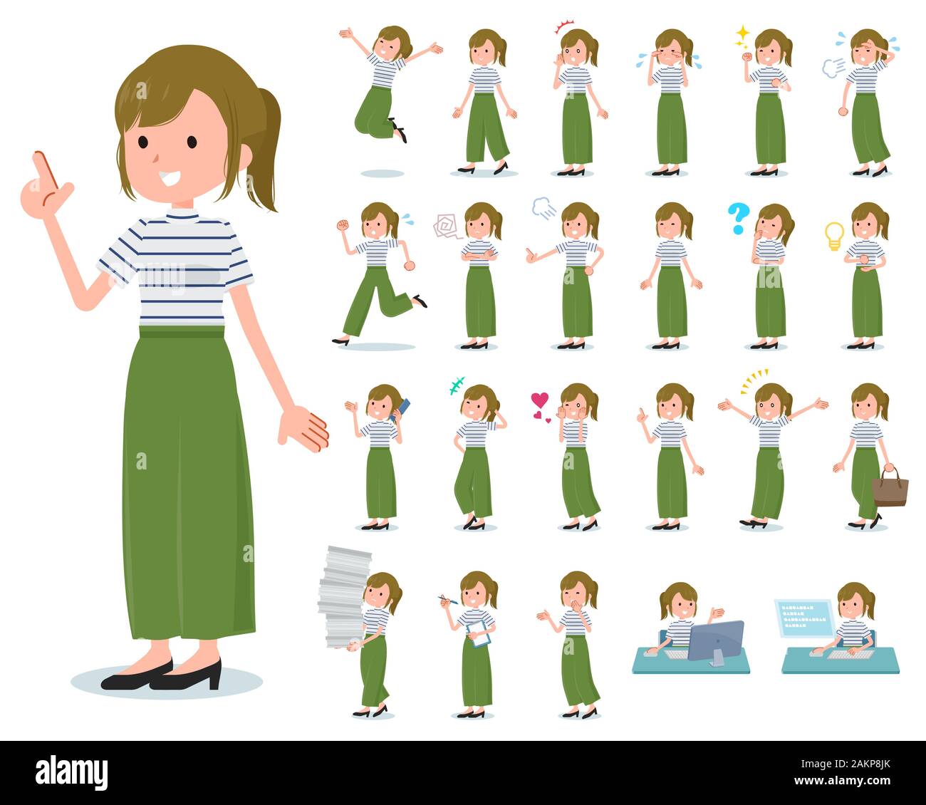 Set young women who Stock Vector Images - Alamy