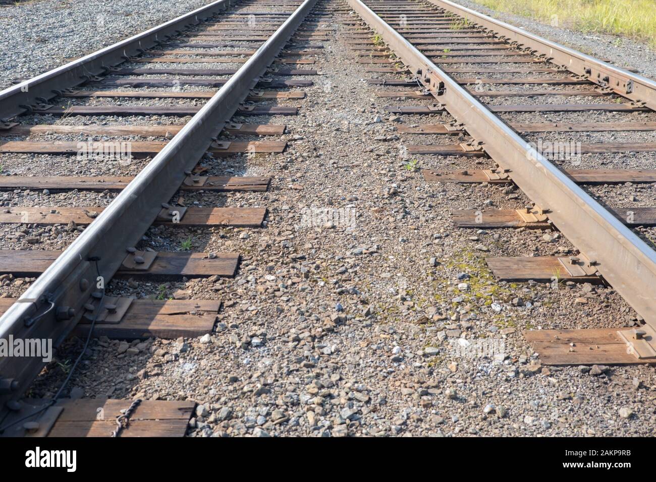 Railway pointwork, railway tracks, high-speed rail Stock Photo - Alamy