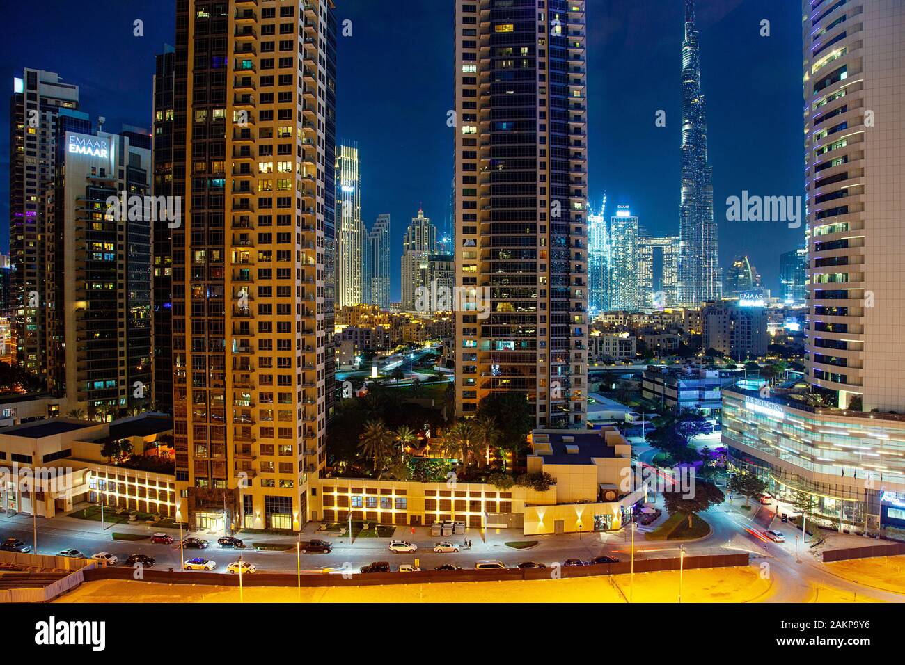 Sparkling Business Bay modern city skyscrapes panorama Stock Photo - Alamy