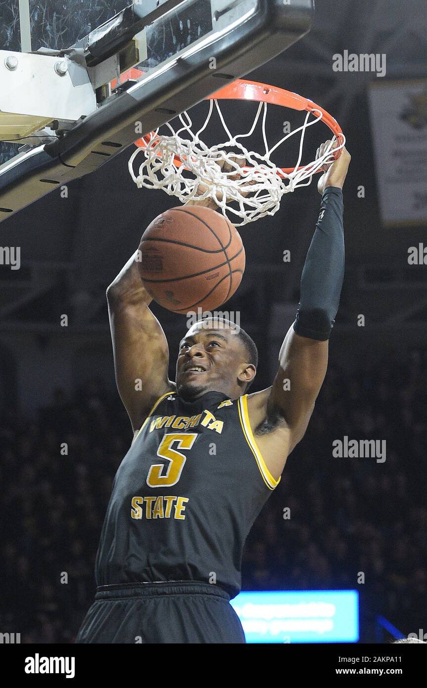 Wichita, Kansas, USA. 09th Jan, 2020. Wichita State Shockers forward ...