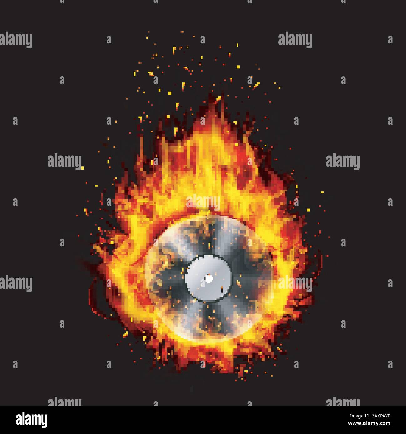 Cd burner background Stock Vector Images - Alamy
