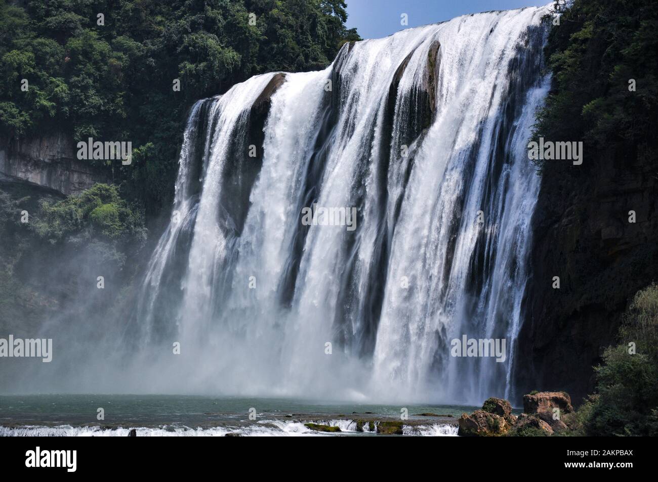 China guizhou province huangguoshu waterfall hi-res stock photography ...