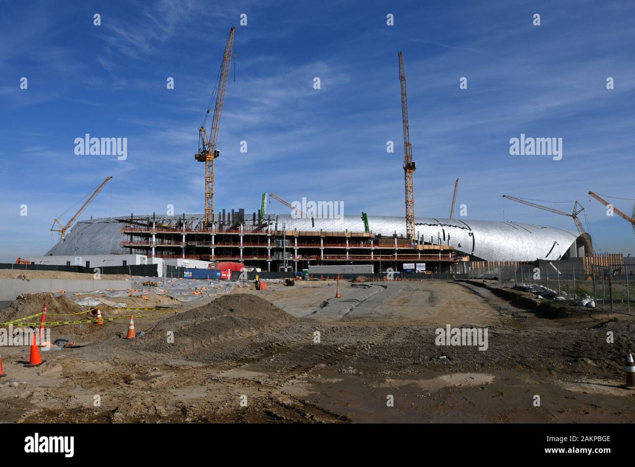 General overall view of the construction site of SoFi Stadium, Monday ...