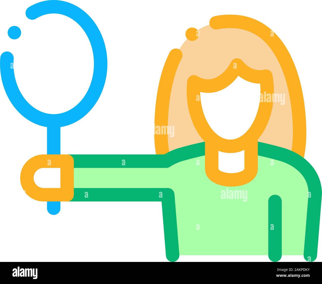 Tennis Player Icon Vector Outline Illustration Stock Vector Image & Art ...