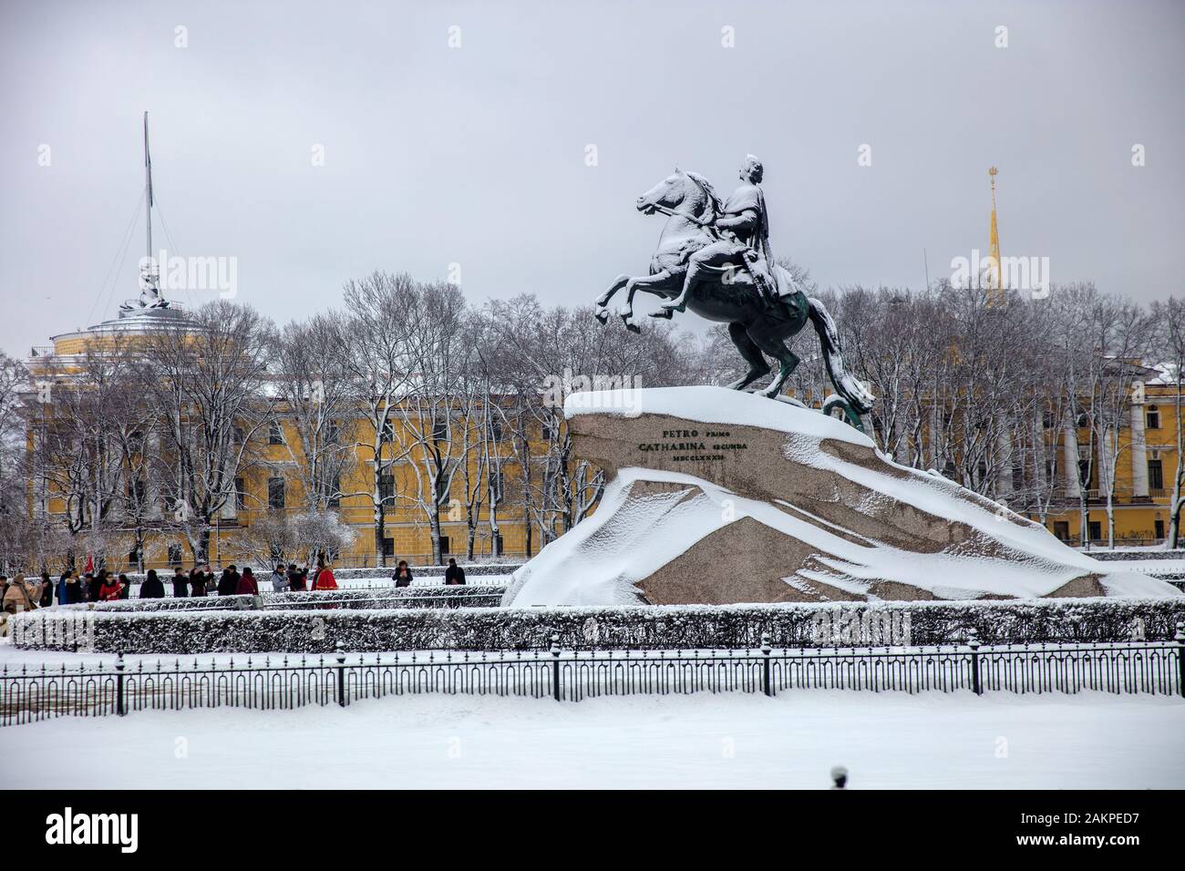 Russia's st. Petersburg st. Peter the great statue Stock Photo - Alamy