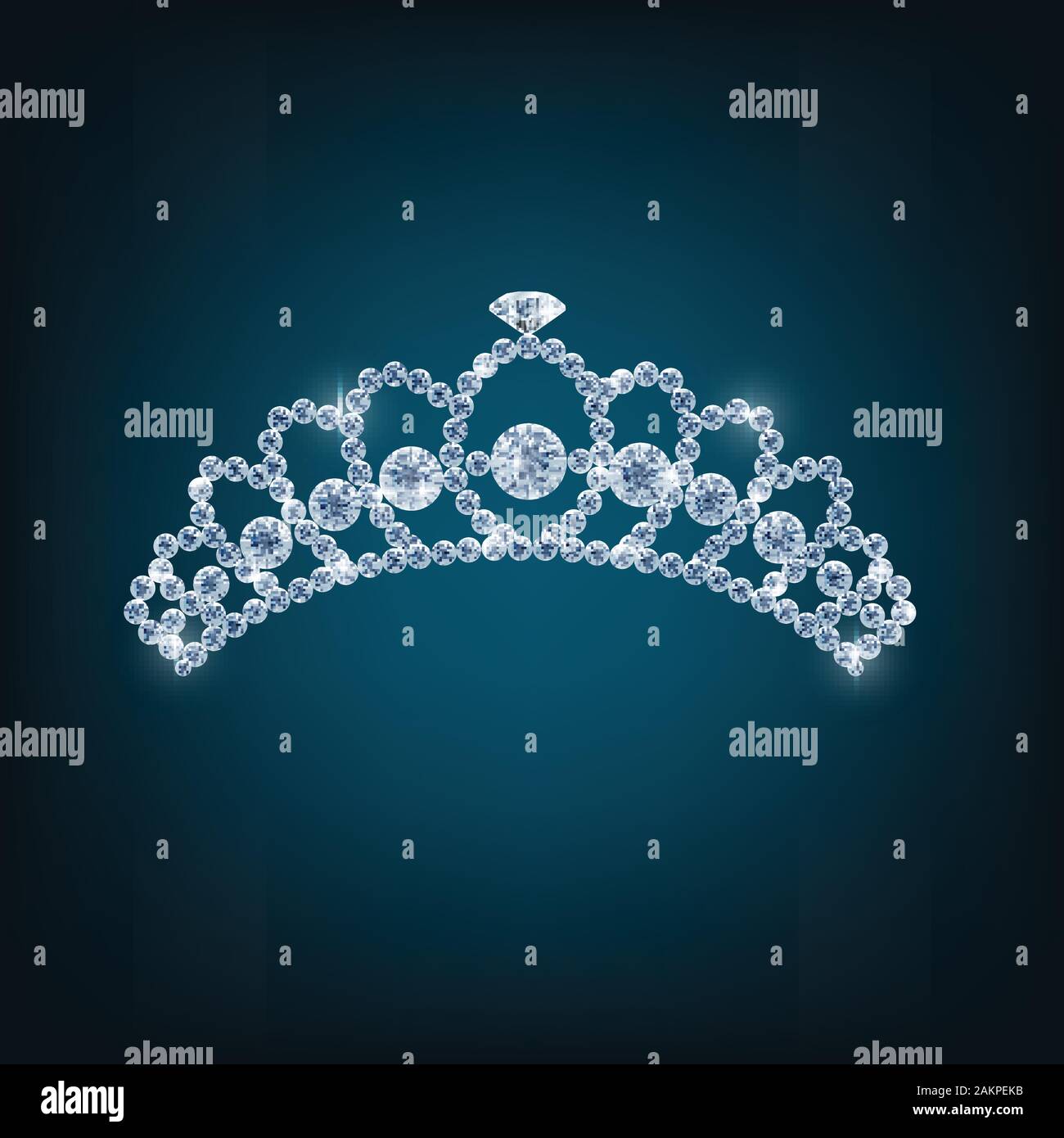 Crown shaped decoration Stock Vector Images - Alamy
