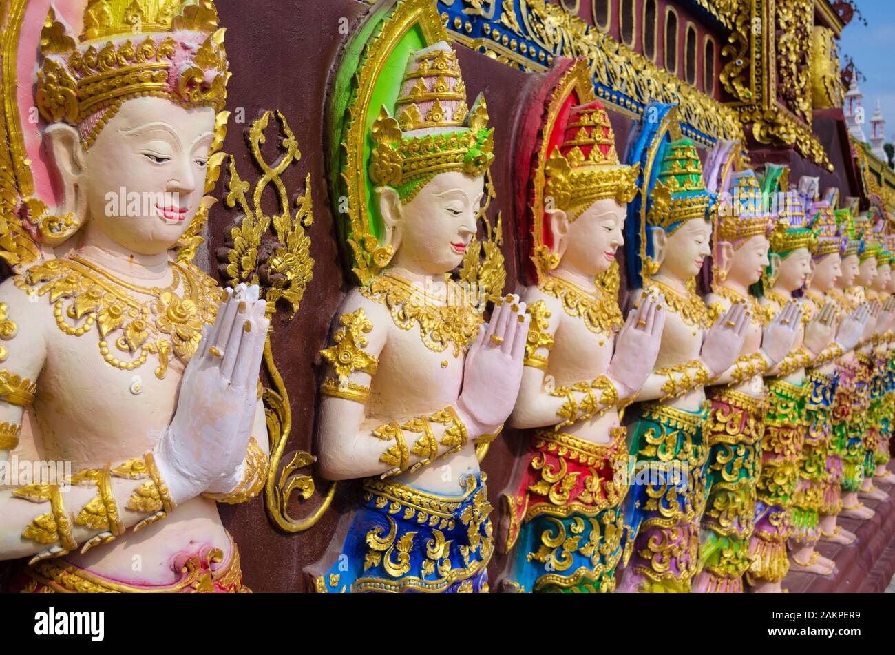 fairy statues in side view Stock Photo - Alamy