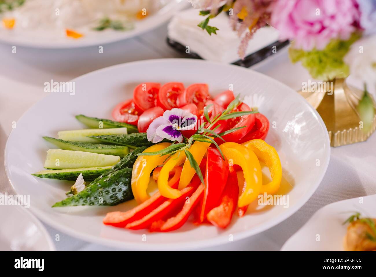 Raw Vegetables On A Plate