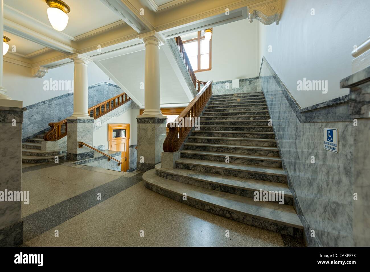 The Dalles, Oregon - April 22, 2016: The Lobby in the Wasco County ...